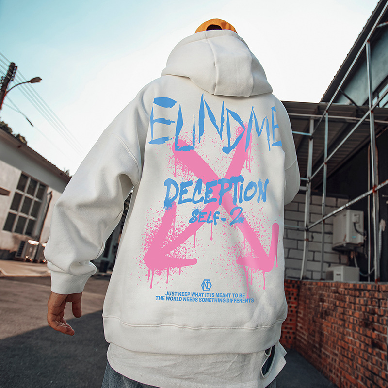 Retro High Street Oversize Hip Hop Hoodie - Helloice Apparel