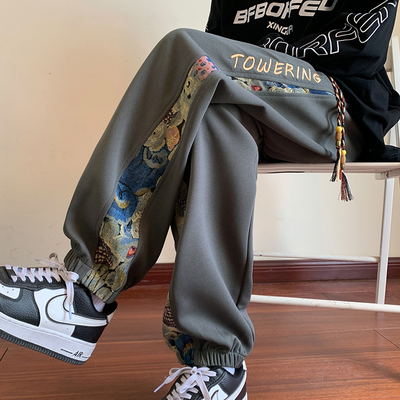 Bear Patchwork Jogger Pants - Helloice Apparel