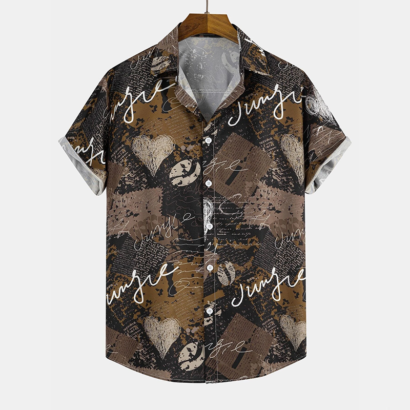 Monogrammed Print Vacation Shirt - Helloice Apparel