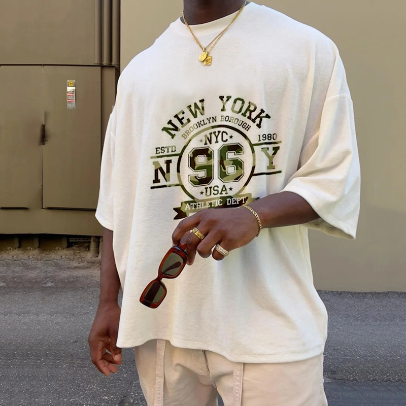 Graphic Tee Creative Number Letter Combination - Helloice Apparel