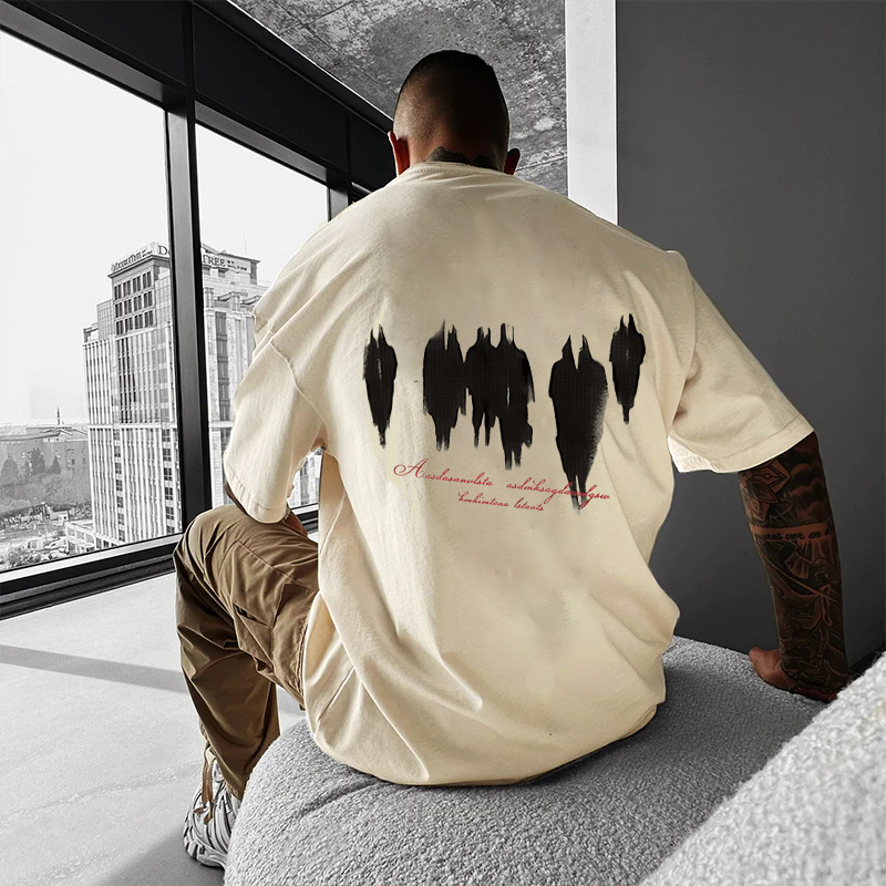 Graphic Tee With Creative Graffiti - Helloice Apparel