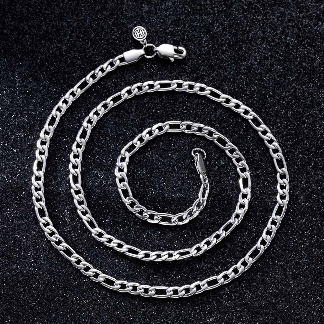 4mm Figaro Chain - Helloice