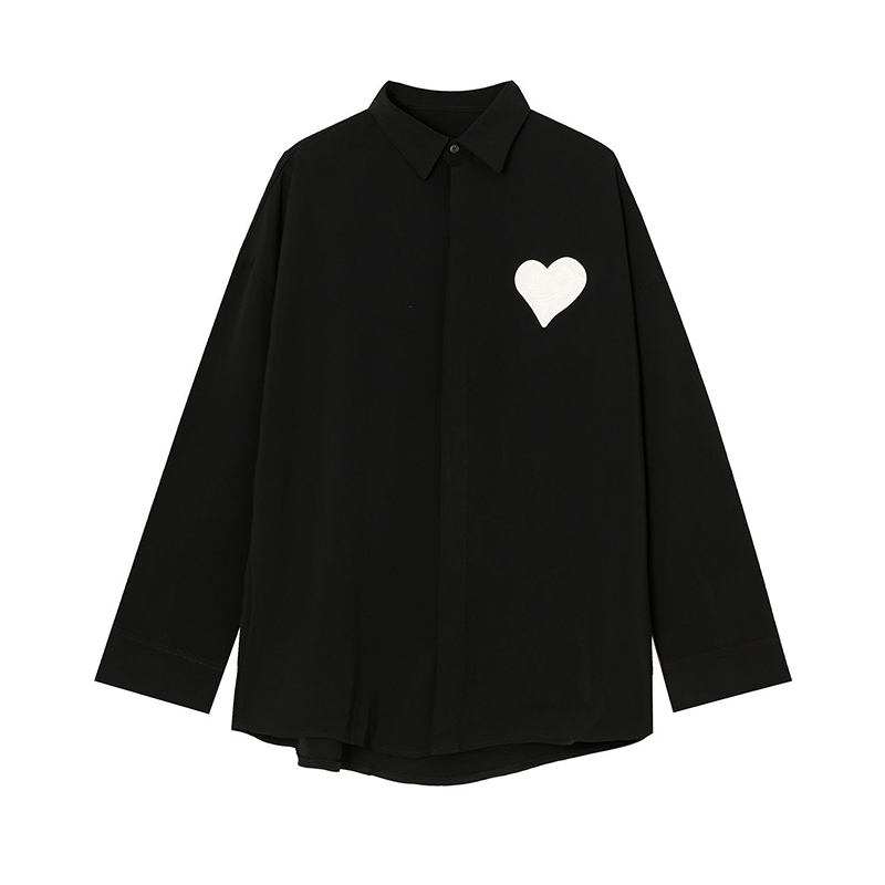 Street Color Heart Long Sleeve Shirt - Helloice Apparel
