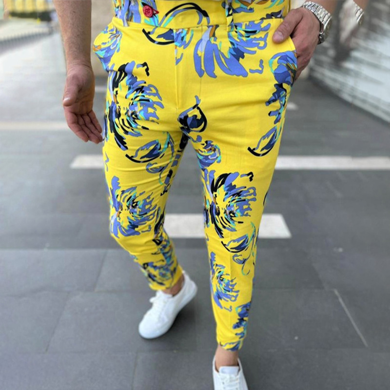 Plaid Colorblock Business Lounge Pants - Helloice Apparel