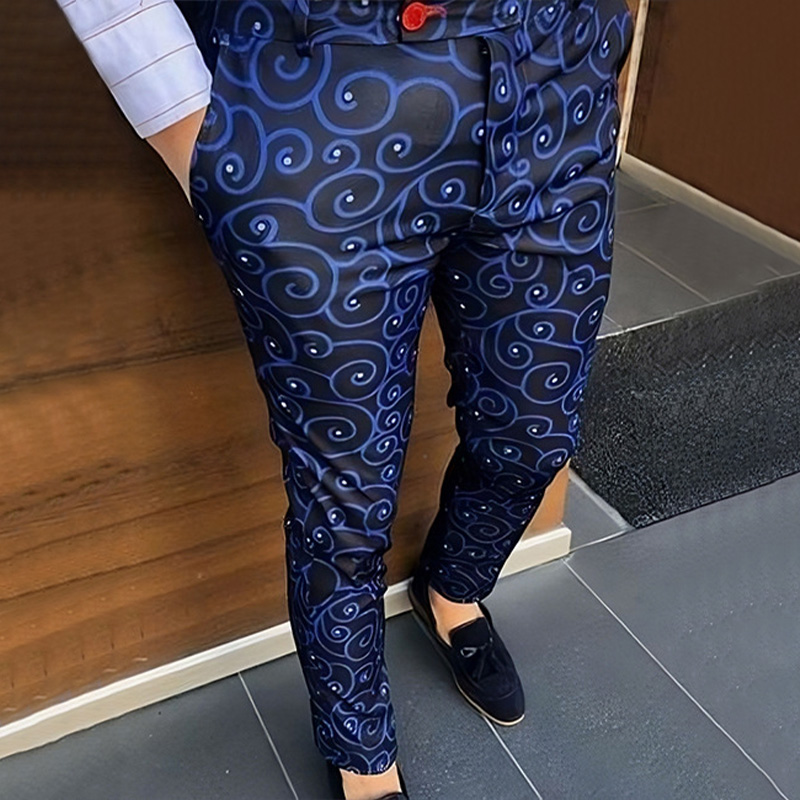 Plaid Colorblock Business Lounge Pants - Helloice Apparel