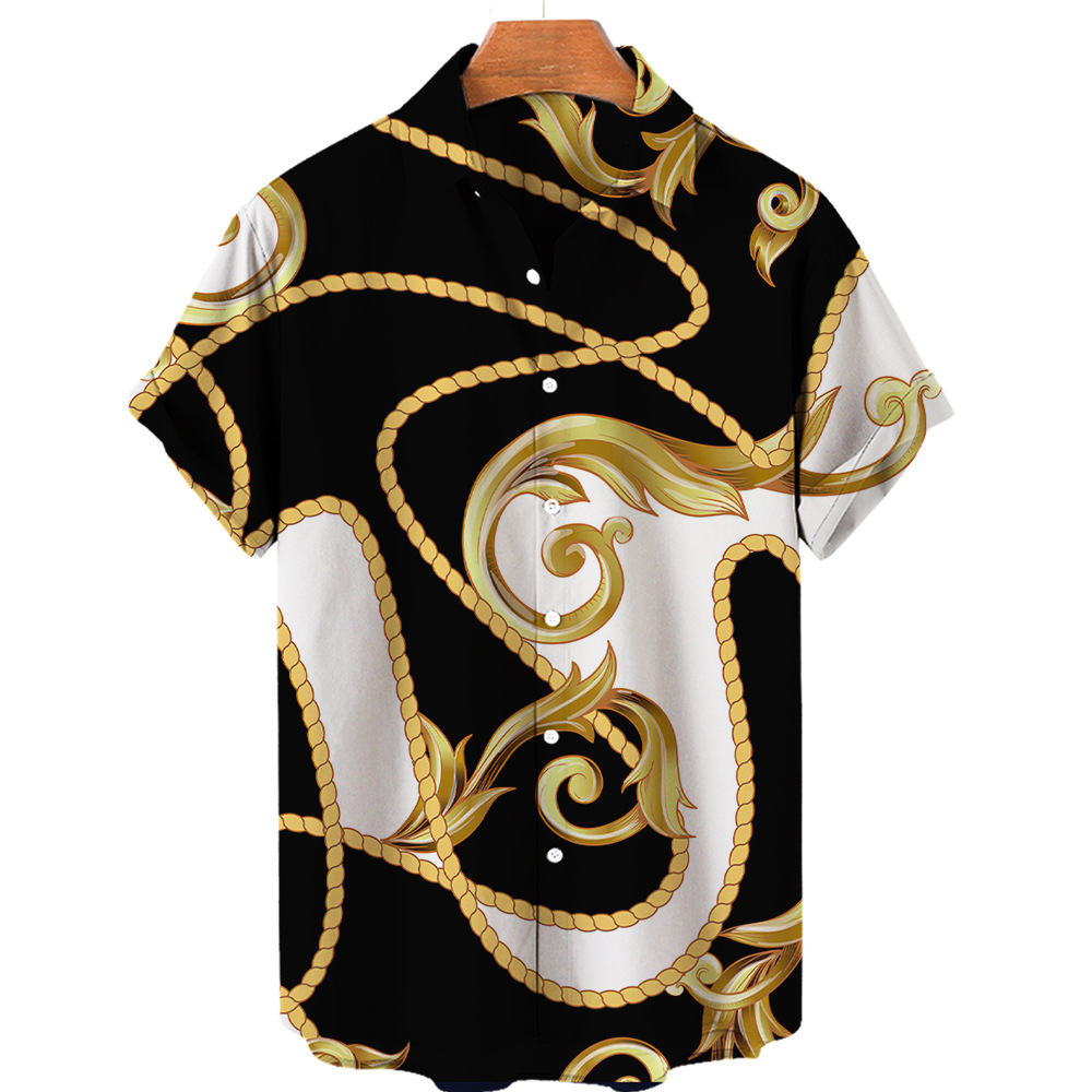 Court Baroque Print Shirt - Helloice Apparel