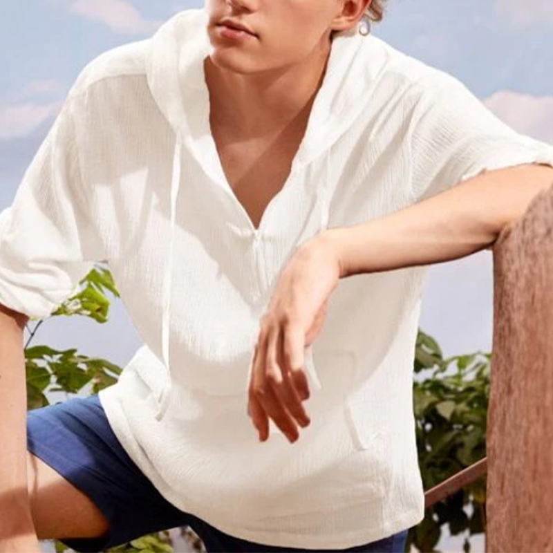 Cotton Linen Hoodie - Helloice Apparel