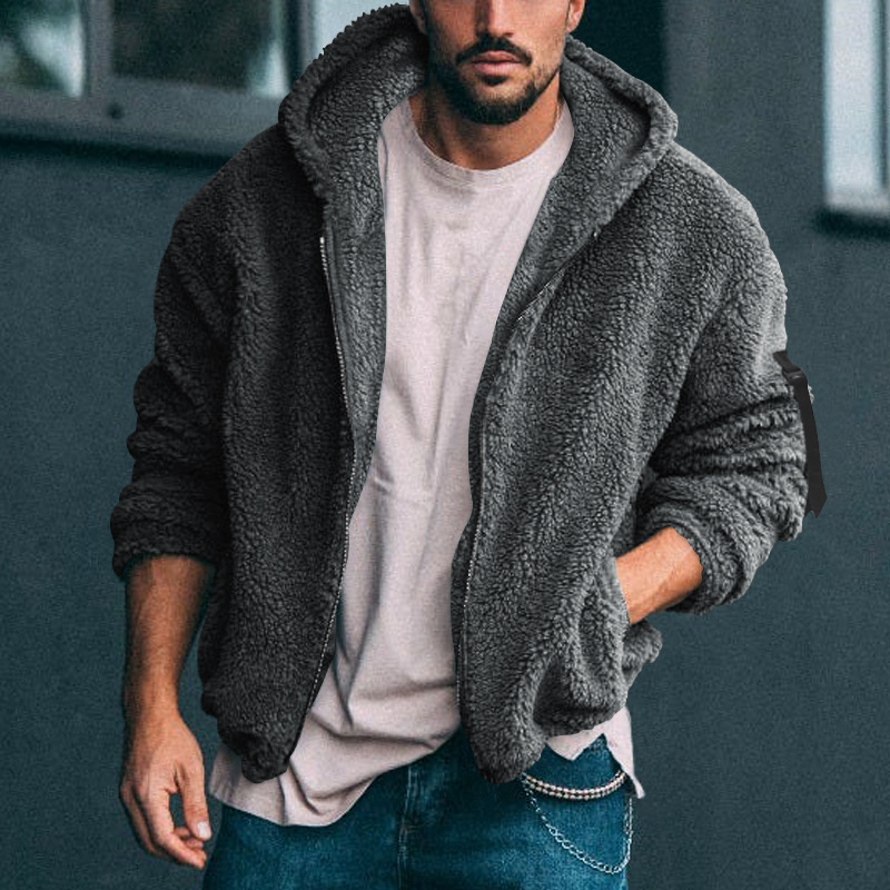 Double Sided Arctic Velvet Warm Casual Jacket - Helloice Apparel