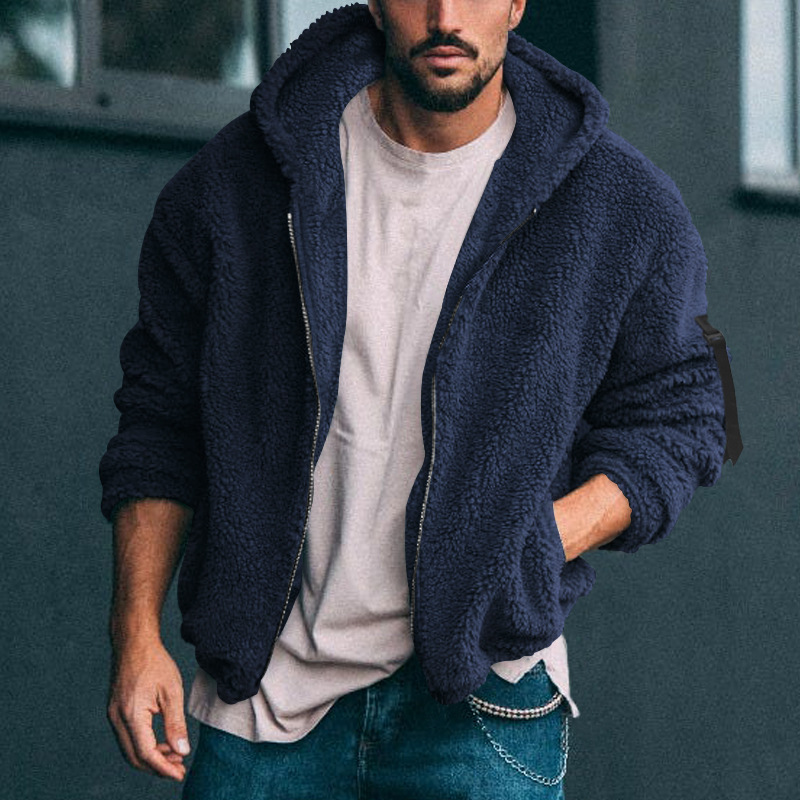 Double Sided Arctic Velvet Warm Casual Jacket - Helloice Apparel