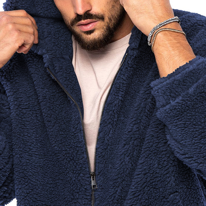 Double Sided Arctic Velvet Warm Casual Jacket - Helloice Apparel