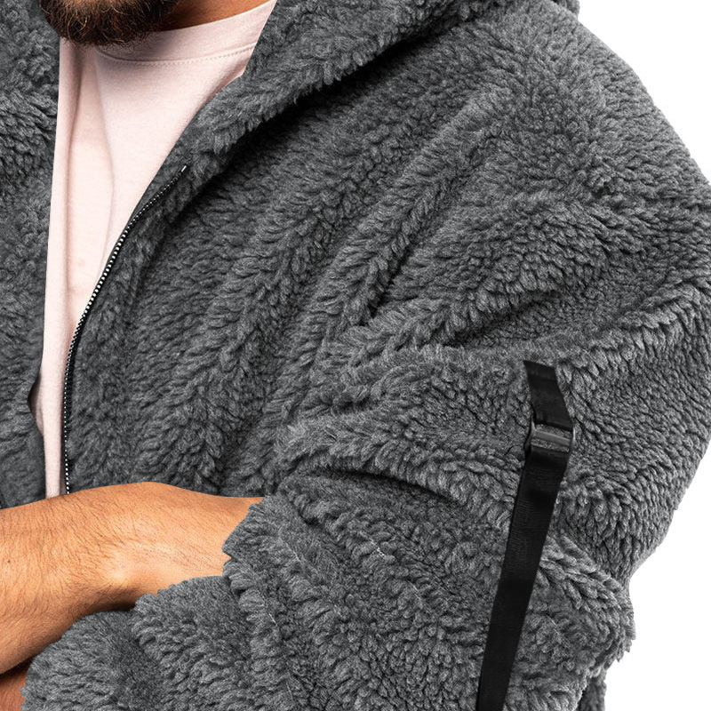 Double Sided Arctic Velvet Warm Casual Jacket - Helloice Apparel