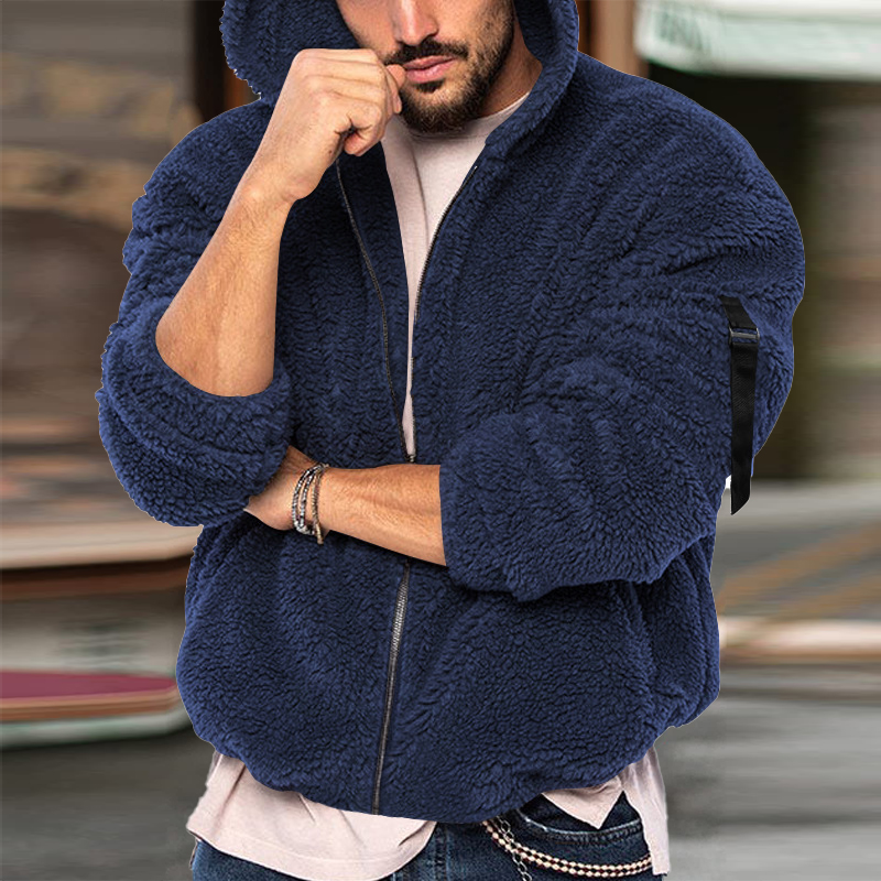 Double Sided Arctic Velvet Warm Casual Jacket - Helloice Apparel