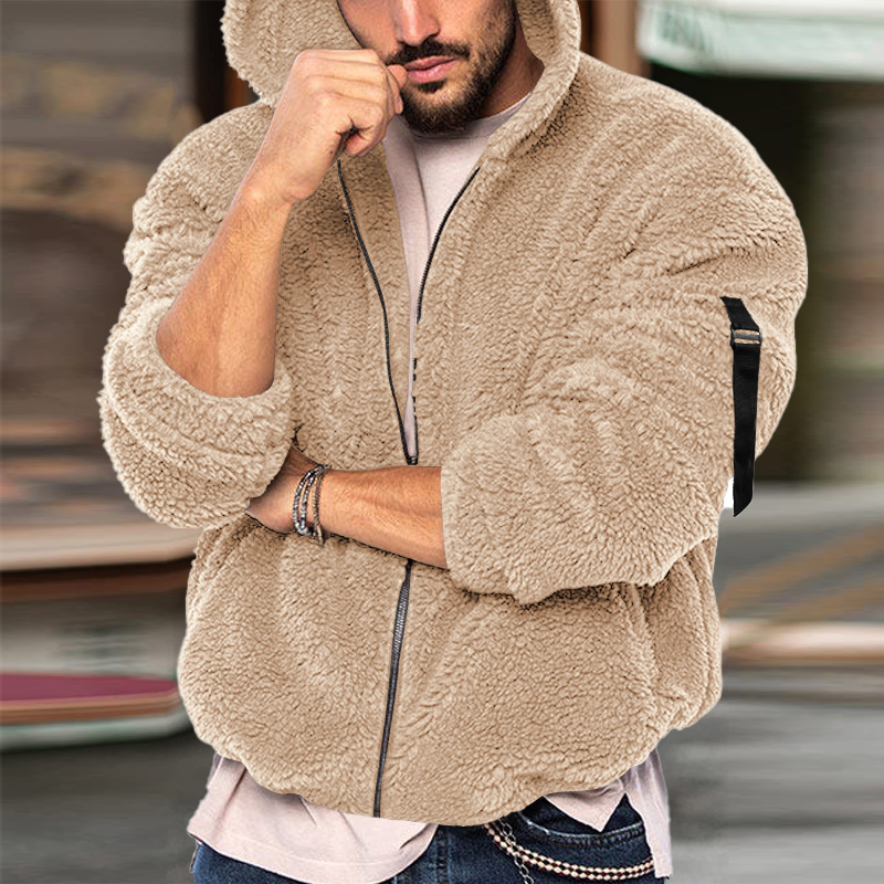 Double Sided Arctic Velvet Warm Casual Jacket - Helloice Apparel