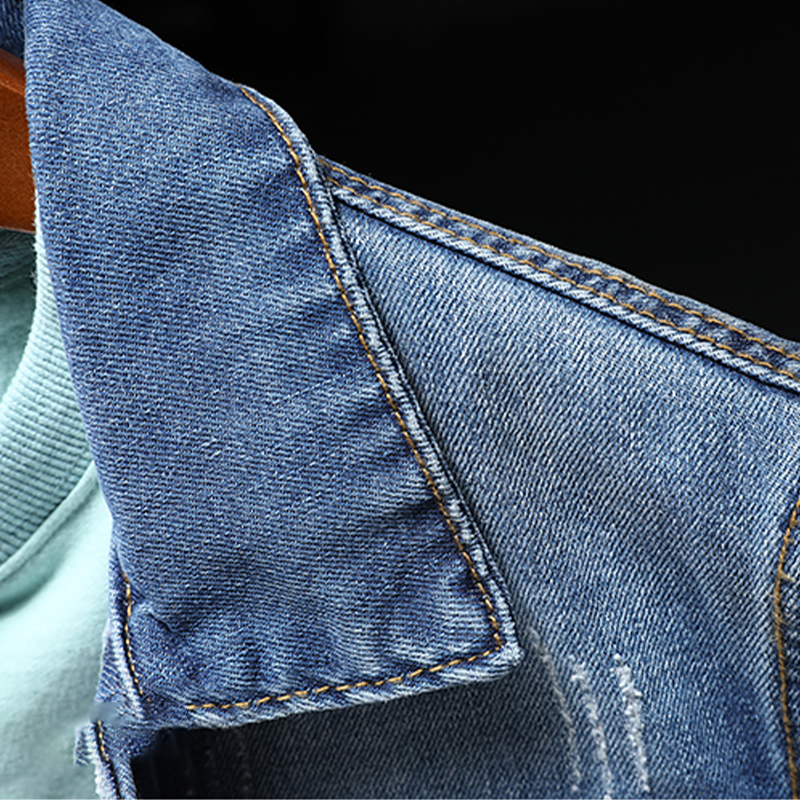 Heavy Washed Savage Embroidered Denim Jacket - Helloice Apparel