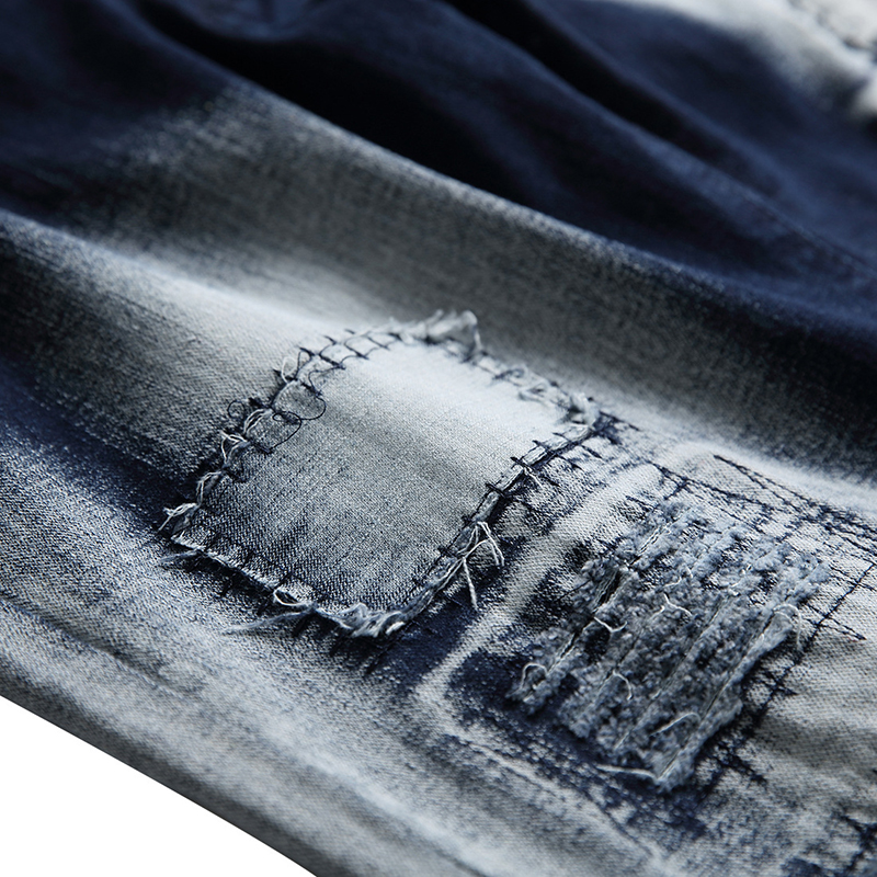 Simple Embroidered Slim Denim Jeans - Helloice Apparel
