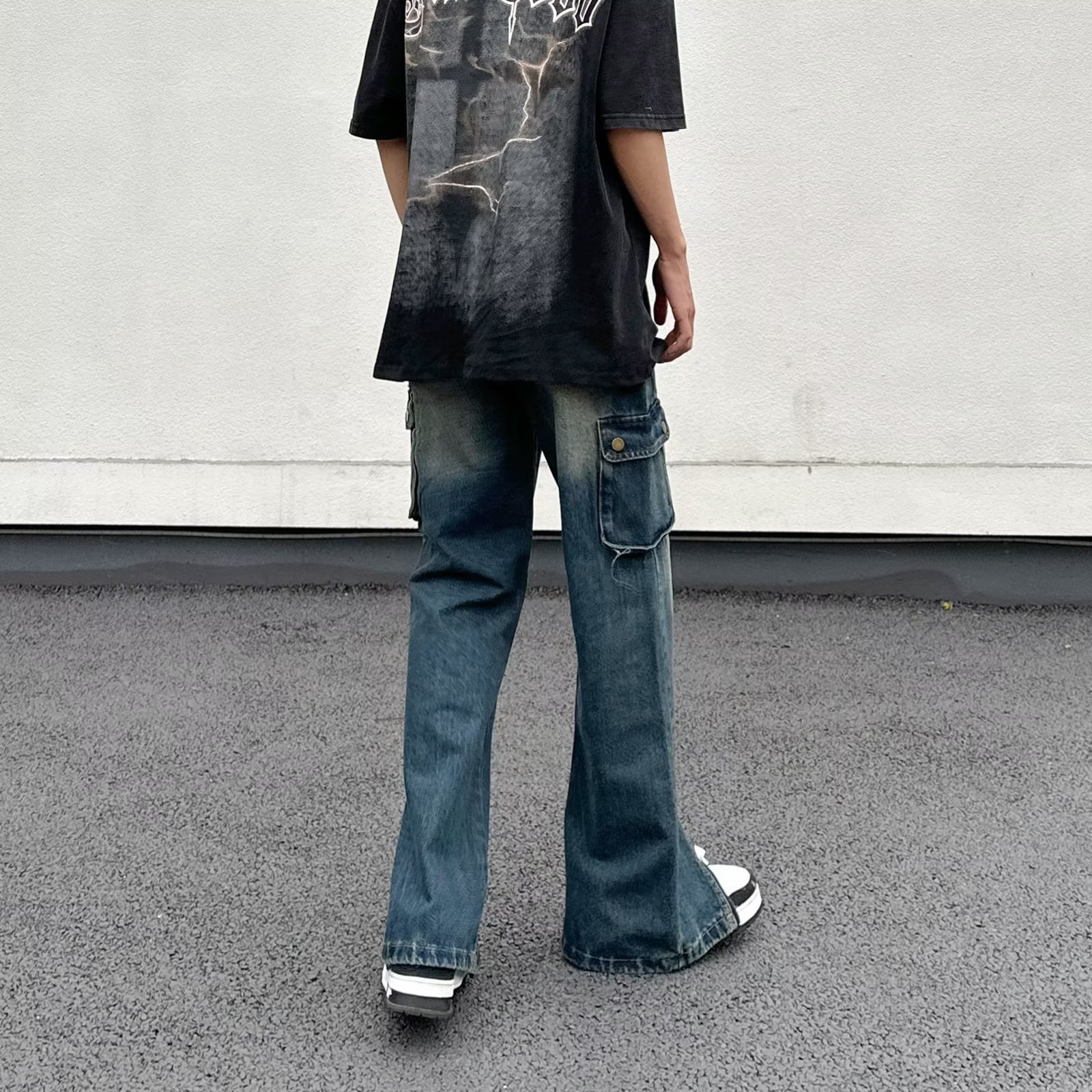 Statement Ripped Zip Jeans - Helloice Apparel