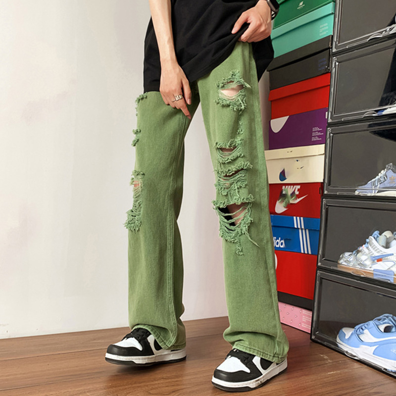 Vibe Raw Edge Ripped Jeans - Helloice Apparel