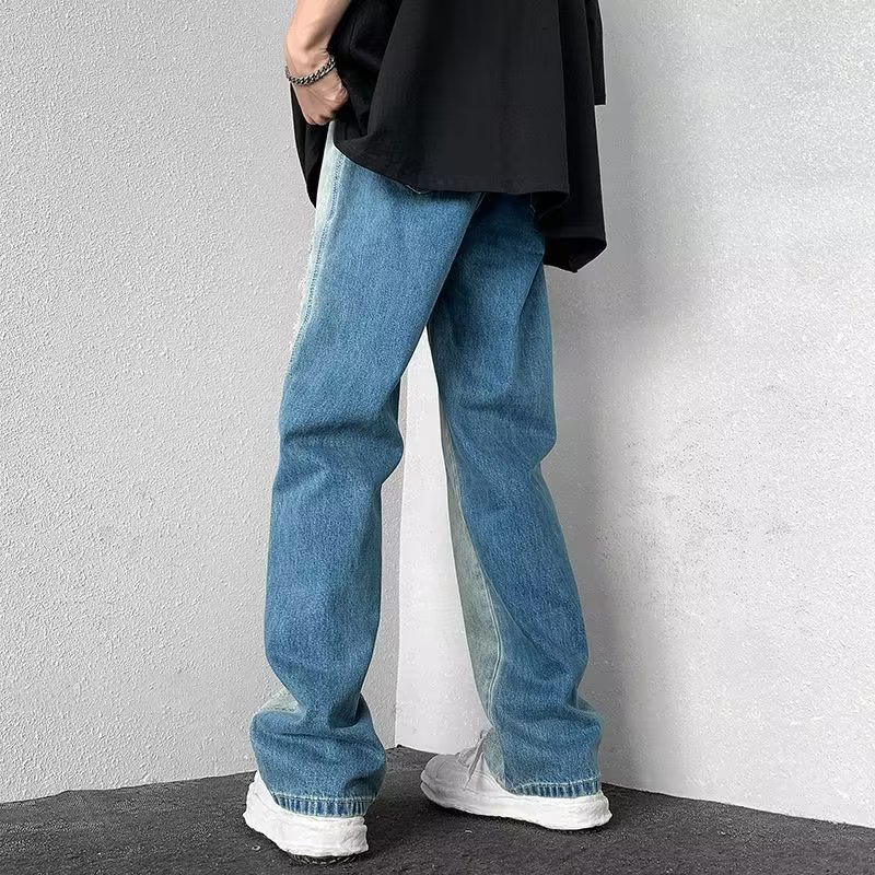 Gradient Retro Loose Jeans - Helloice Apparel