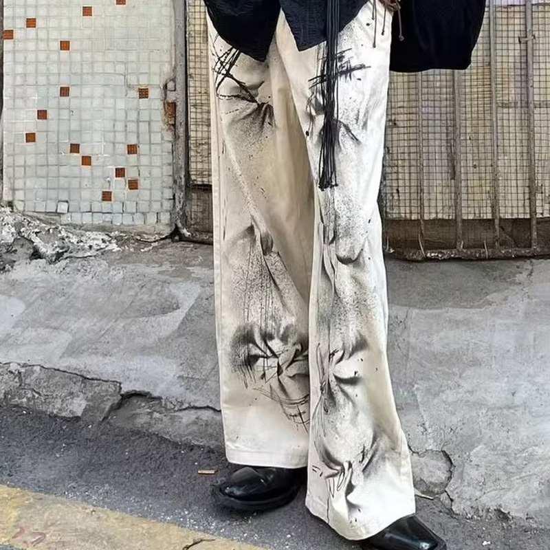 Ink Graffiti Straight Jeans - Helloice Apparel