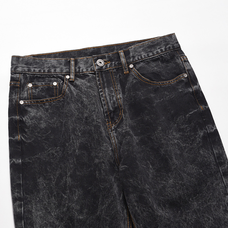 Vintage Embroidered Patchwork Jeans - Helloice Apparel