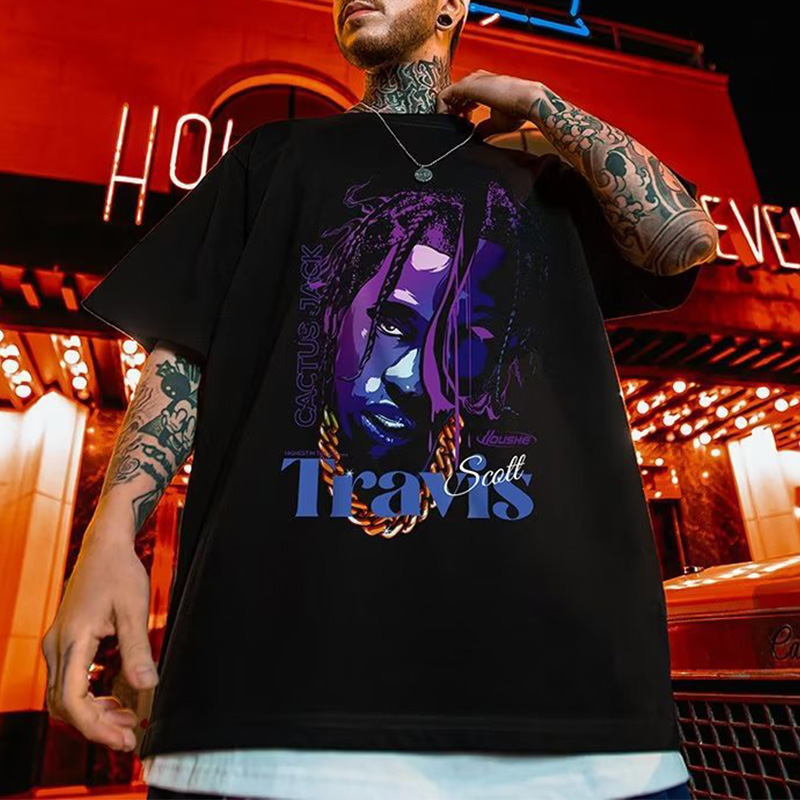 Graphic Tee With Travis Graffiti - Helloice Apparel