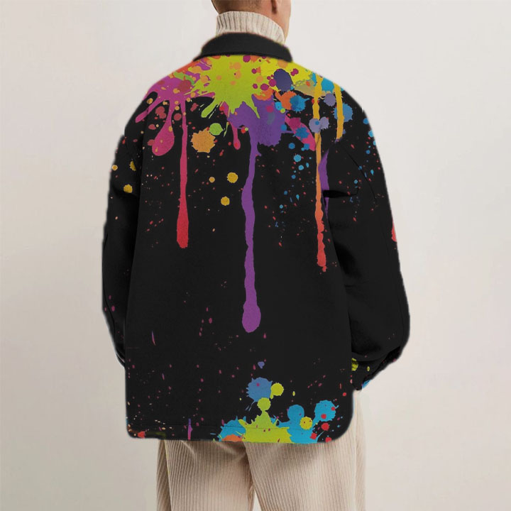 Splash Color Printed Thin Jacket - Helloice Apparel