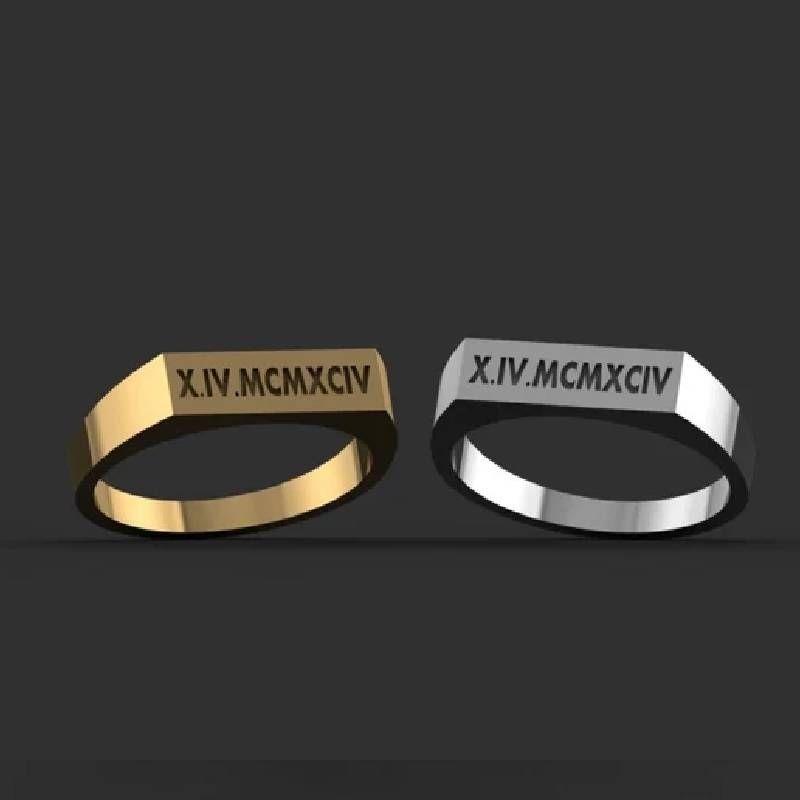 Personalized Engraved Number/Letters Ring - Helloice