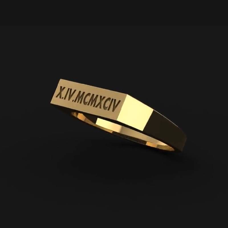 Personalized Engraved Number/Letters Ring - Helloice