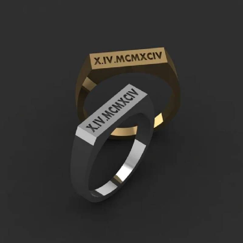 Personalized Engraved Number/Letters Ring - Helloice