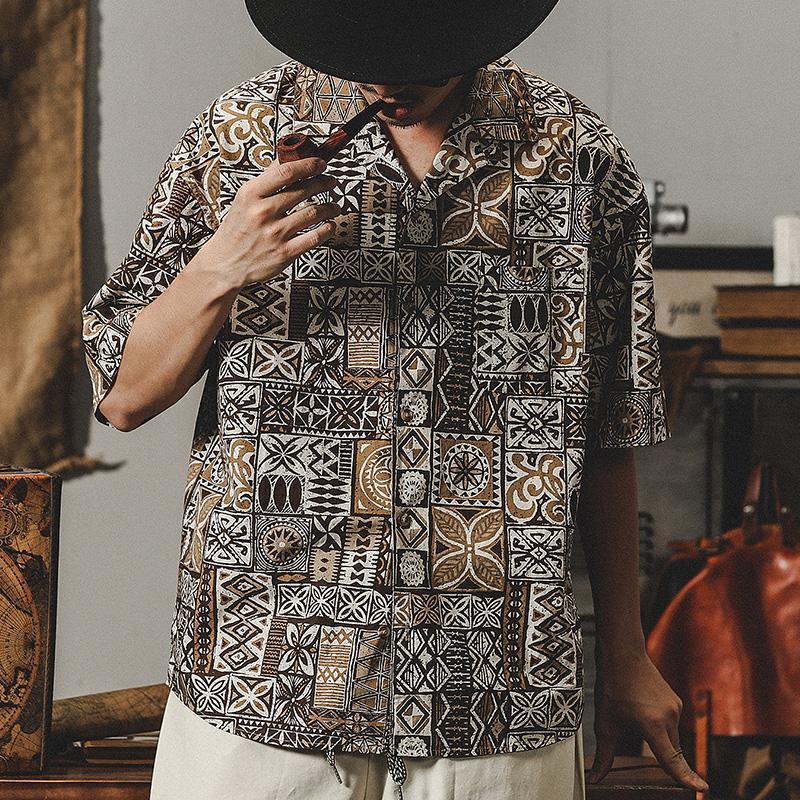 Baroque Hawaiian vacation shirt - Helloice Apparel