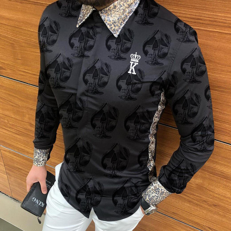 Crown Printed Shirt - Helloice Apparel