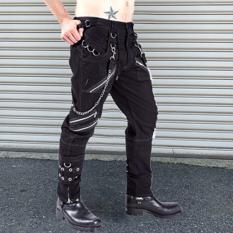 Goth Rock Statement Track Pants - Helloice Apparel