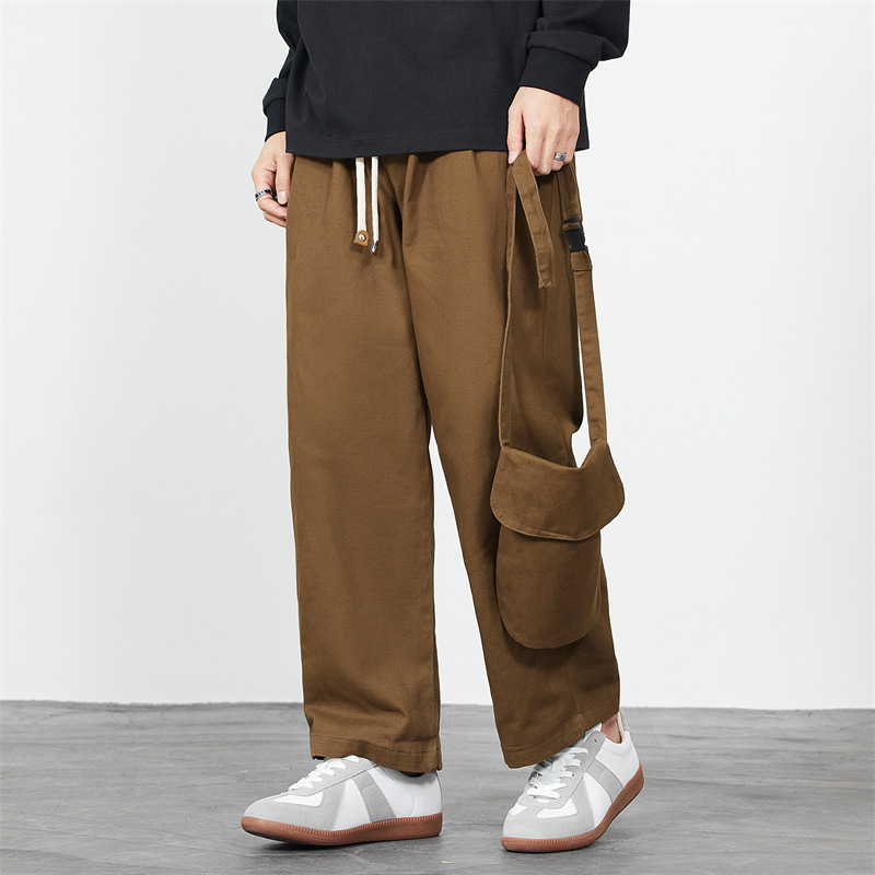 Japanese Ribbon Stitching Pocket Casual Pants - Helloice Apparel
