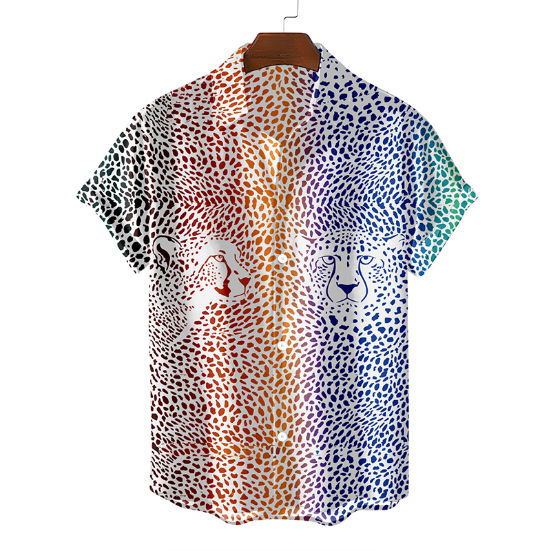 Animal Print Element Hawaiian Beach Shirt Collection - Helloice Apparel