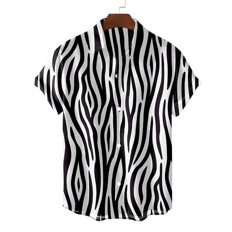 Animal Print Element Hawaiian Beach Shirt Collection - Helloice Apparel