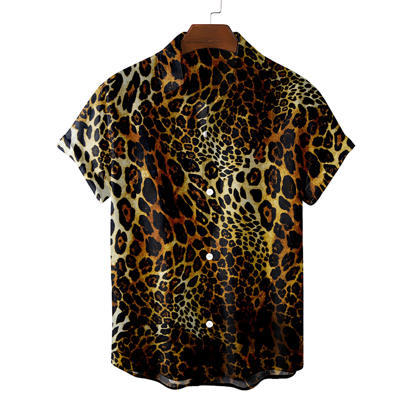 Animal Print Element Hawaiian Beach Shirt Collection - Helloice Apparel