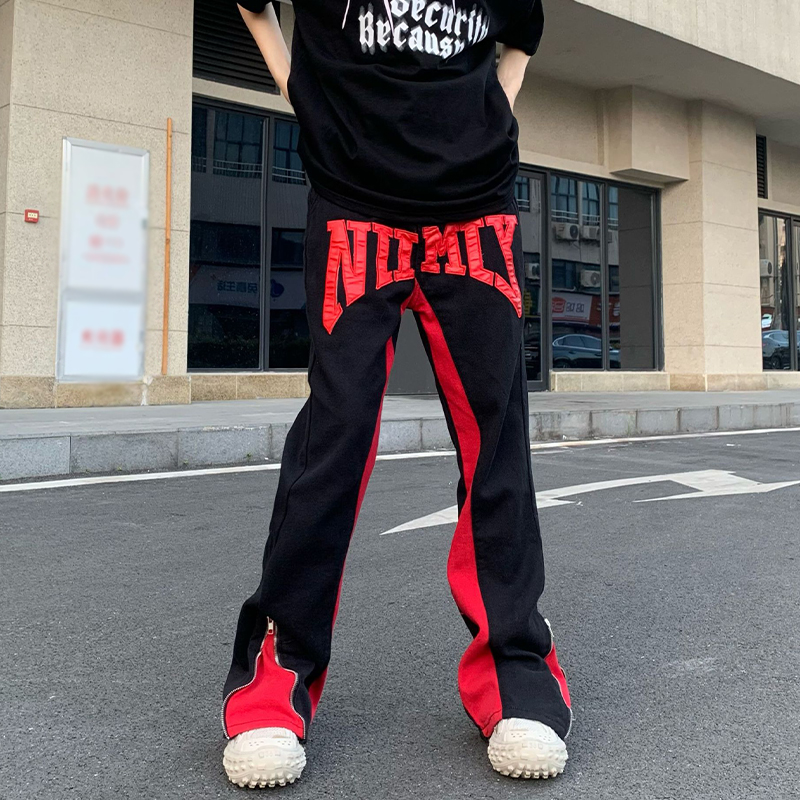 Stacked Vintage Slit Zip Jeans - Helloice Apparel