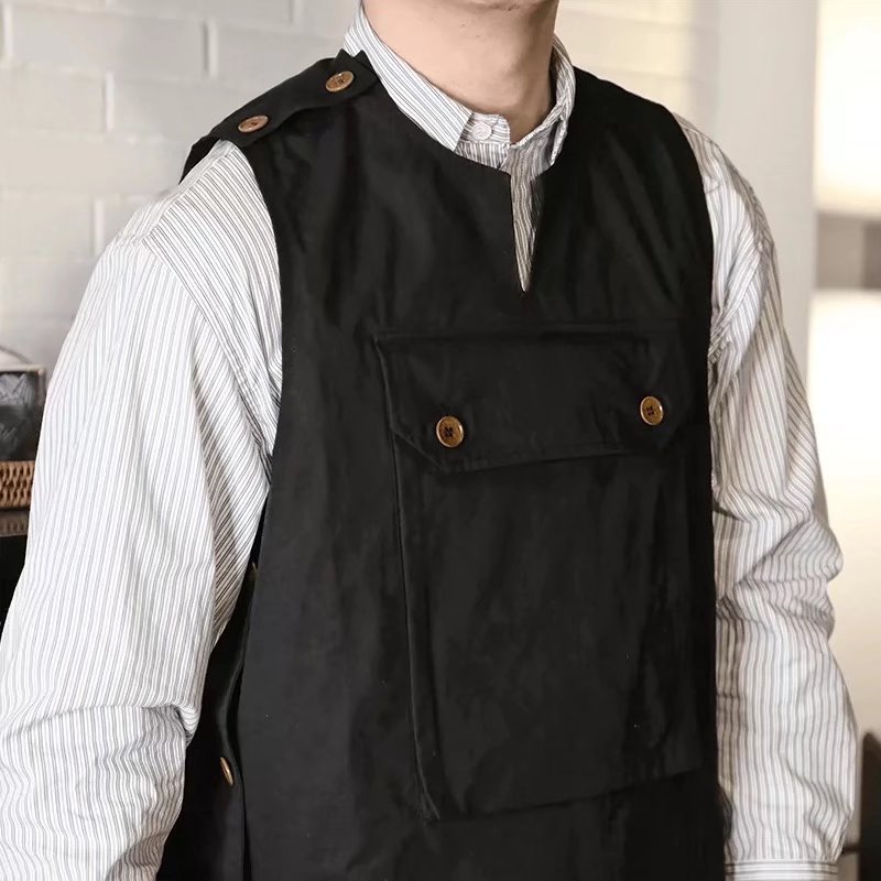 Retro Japanese Personality Vest Tooling Vest - Helloice Apparel