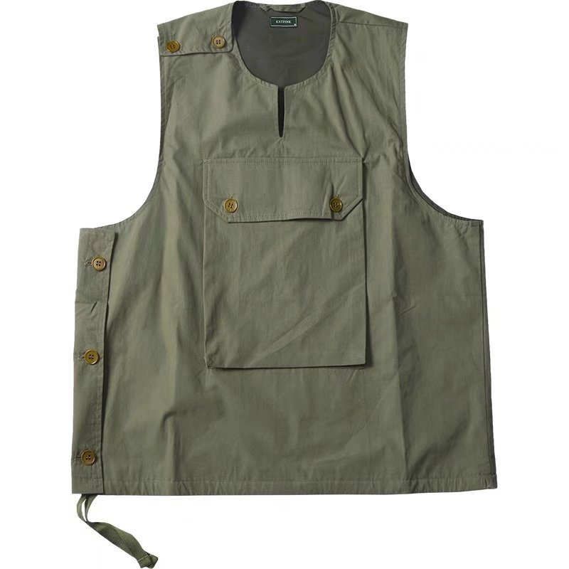 Retro Japanese Personality Vest Tooling Vest - Helloice Apparel