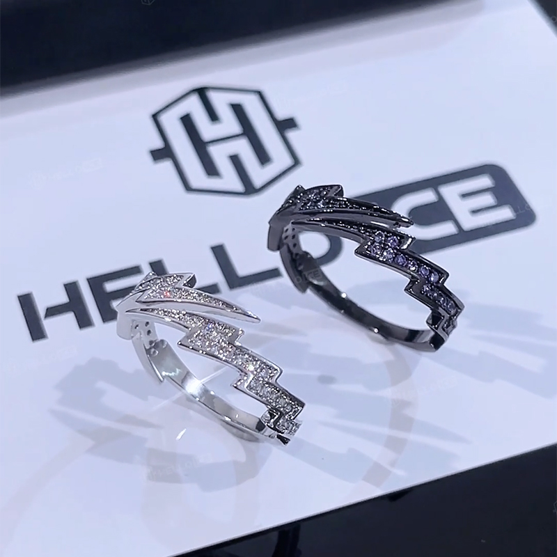 Lightning Open Ring - Helloice Jewelry