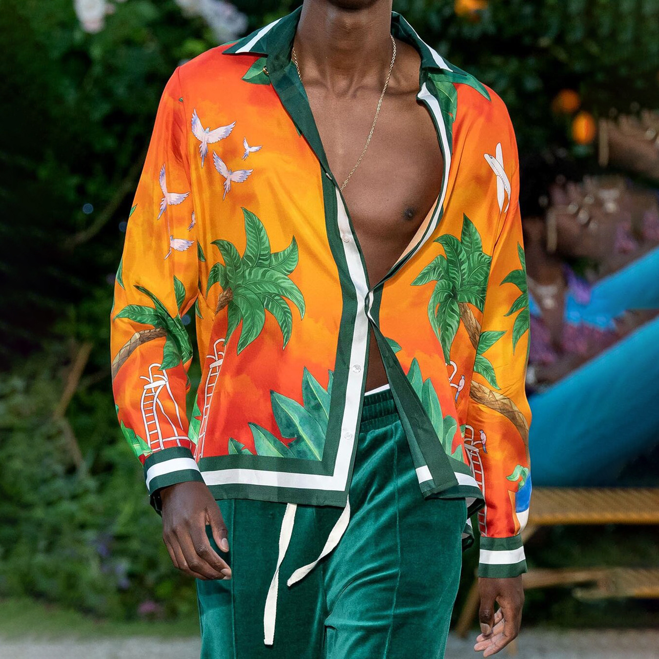 Plant Leaves Holiday Long Sleeve Shirt - Helloice Apparel