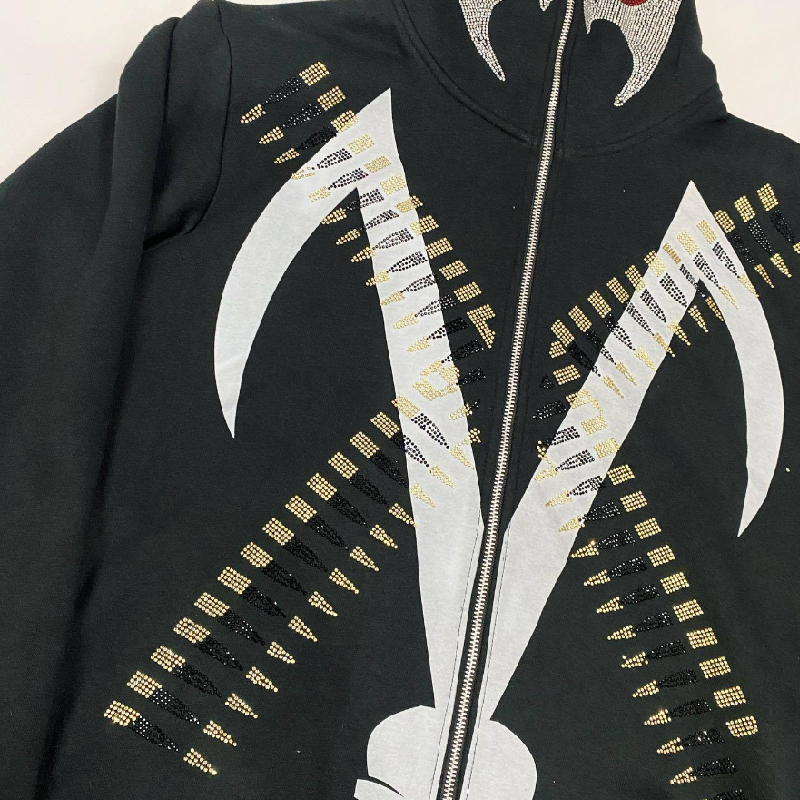 Gothic Sports Zip Hoodie - Helloice Apparel