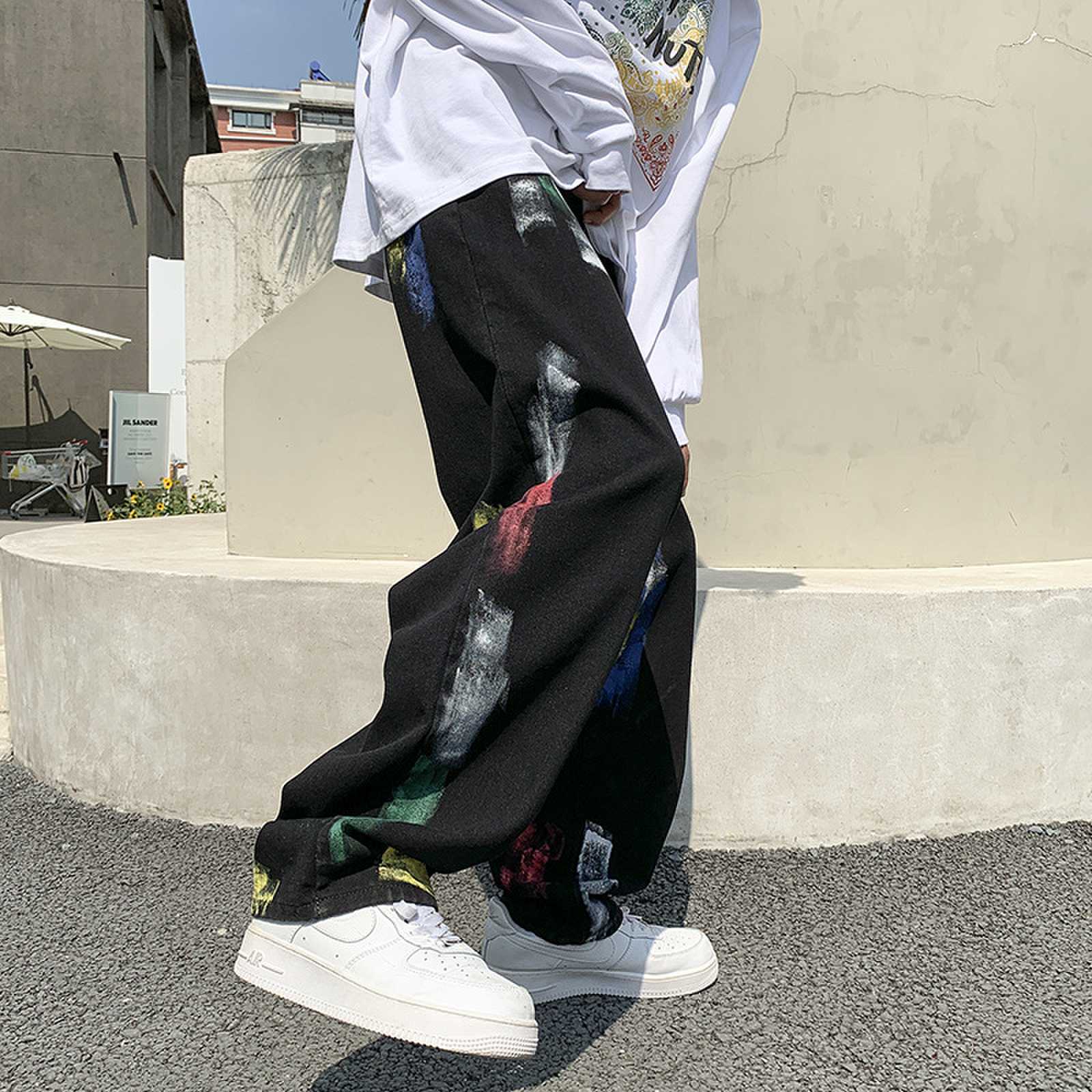 Graffiti Loose Jeans - Helloice Apparel