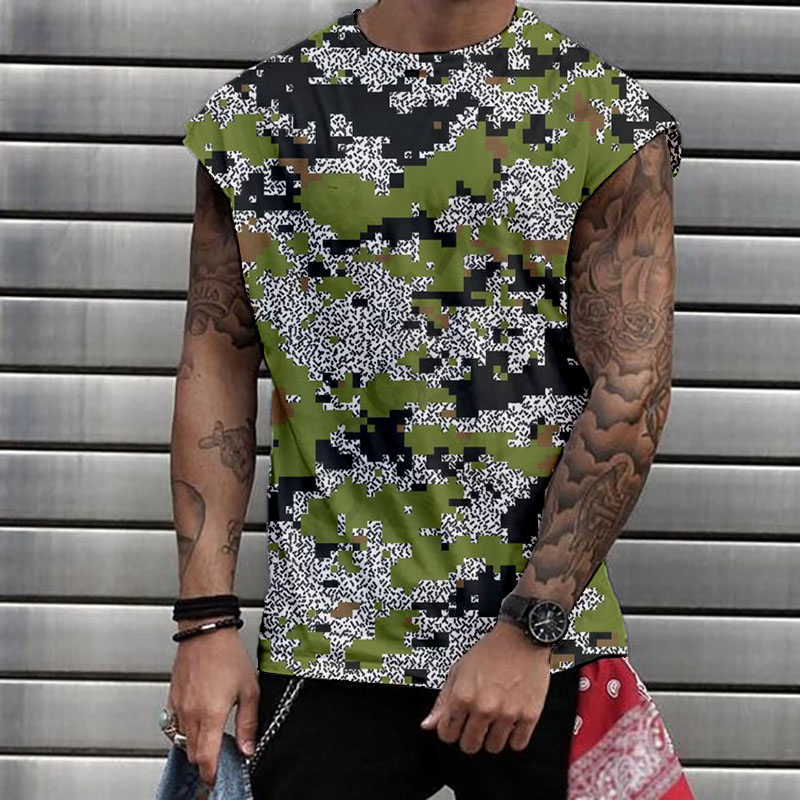 Camouflage Army Print T-Shirt - Helloice Apparel