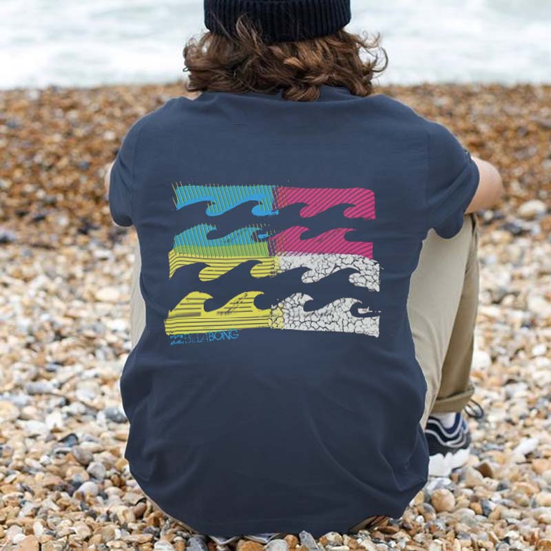 Surf Graphic Print T-shirt - Helloice Apparel