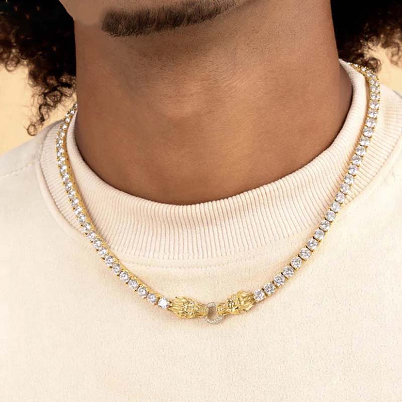 Adjustable Dragon Buckle Tennis Chain - Helloice