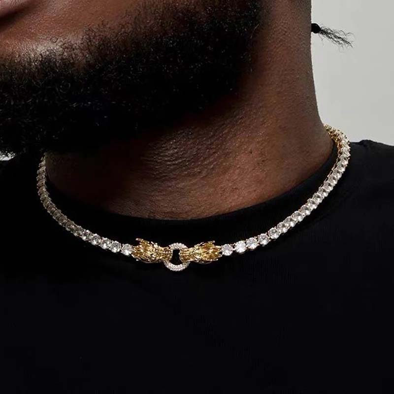 Adjustable Dragon Buckle Tennis Chain - Helloice
