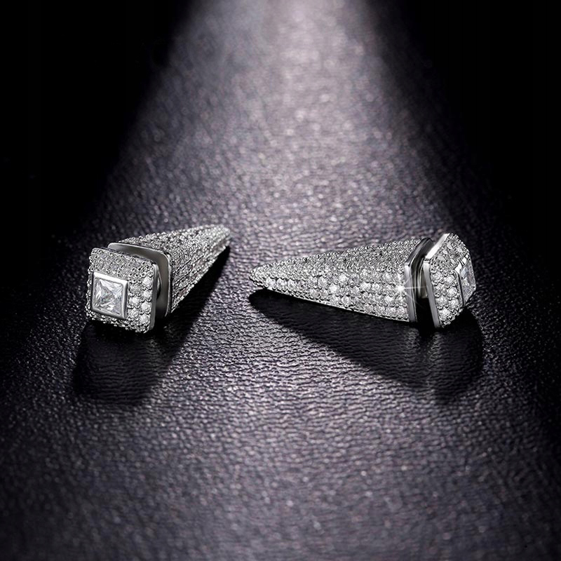 Spike Cone Shape Stud Earring - Helloice