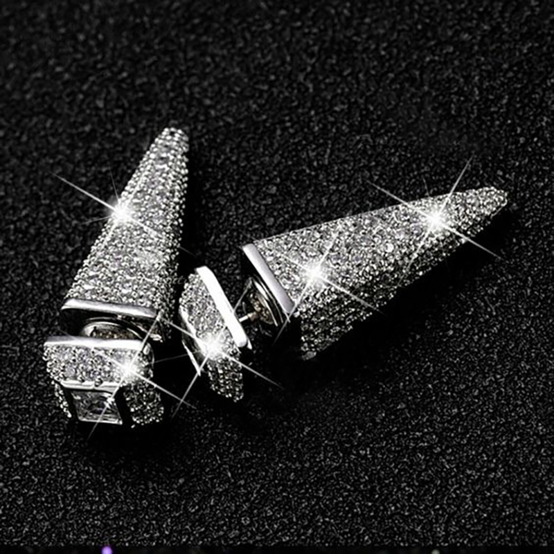 Spike Cone Shape Stud Earring - Helloice