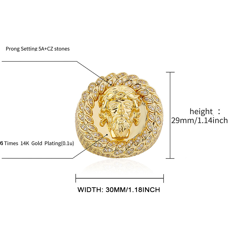 Iced Out Jesus Ring - Helloice